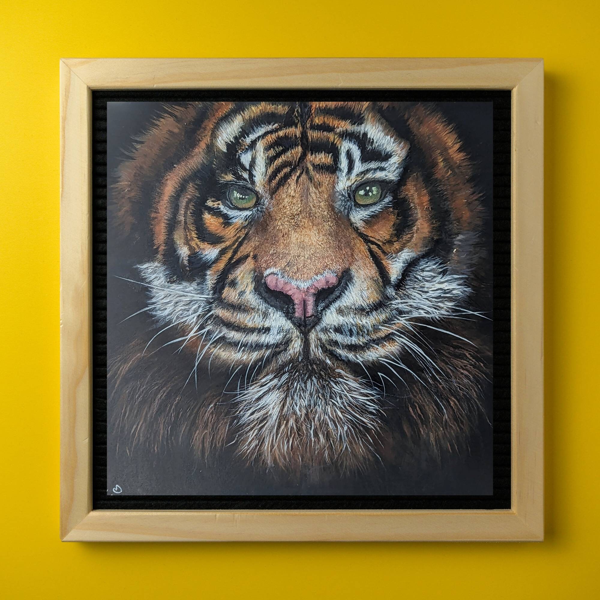 Original Acrylic Painting of Tiger. Tiger Portrait. Tiger Wall - Etsy