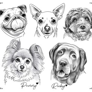 Custom Outline Pet TATTOO Design Pet Line Drawing Tattoo, Outline ...