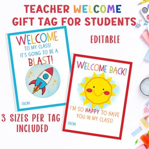 Welcome Back to School Gift From Teacher, Welcome to My Class, Meet the ...