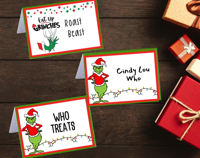 Entry Fee One Shot Sign, Grinch Christmas Party, Drink up Grinches ...