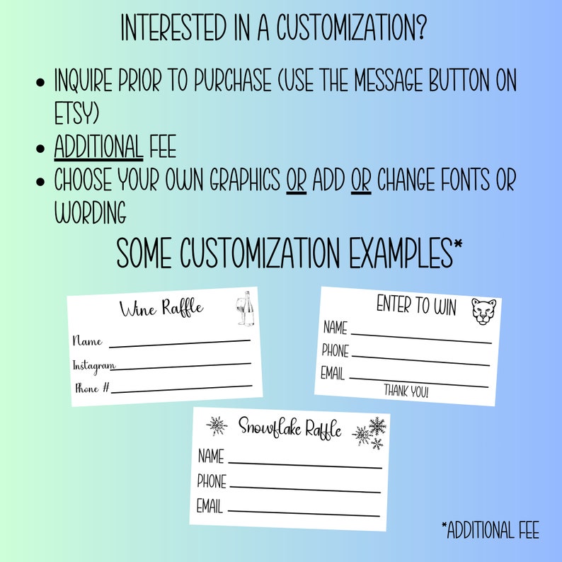 Printable Raffle Ticket, Raffle Ticket Templates, Enter to Win Ticket ...