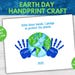 Earth Day Handprint Art Activity, Earth Day Craft, Printable Earth Week ...