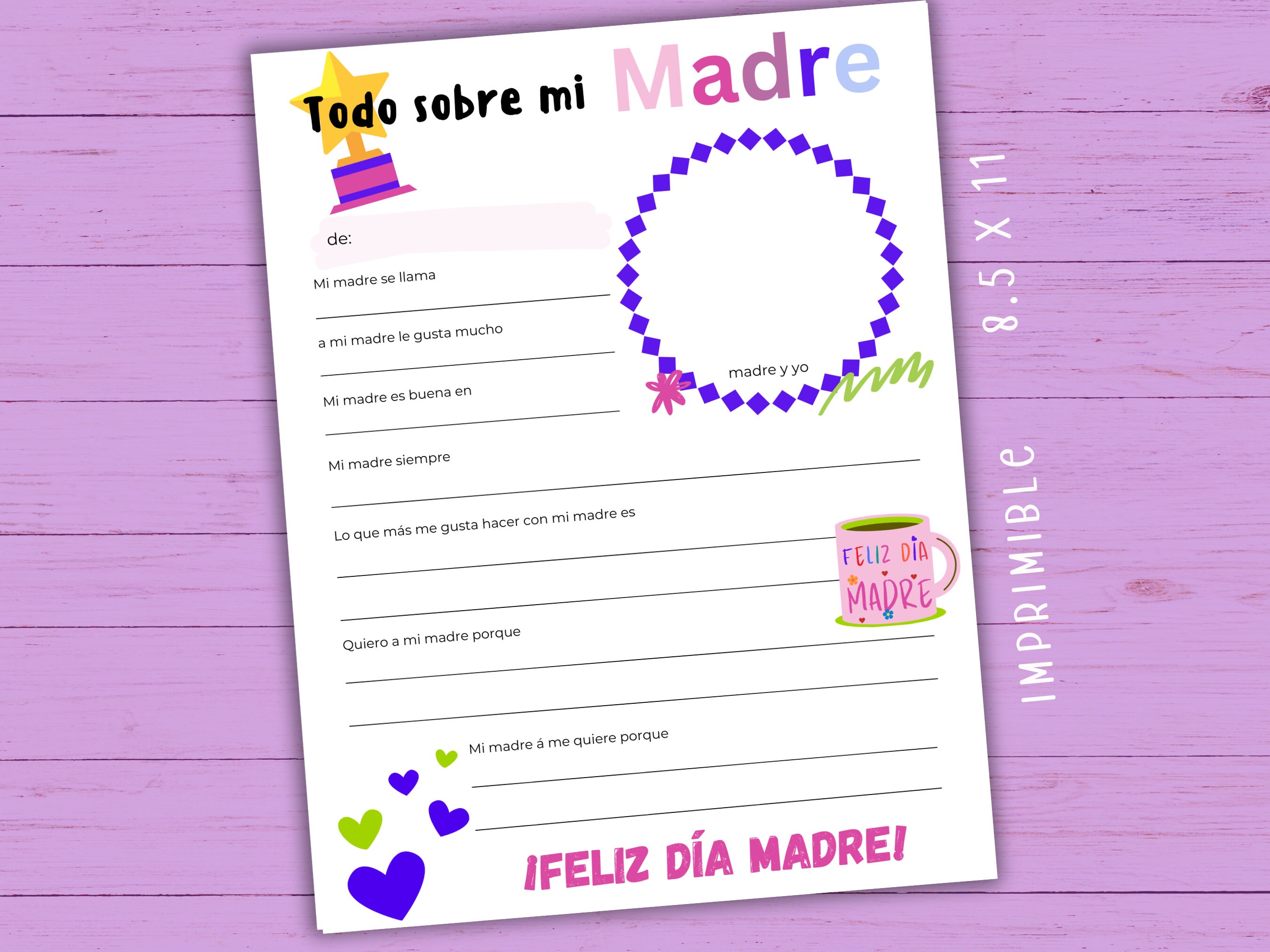 Todo Sobre Mi Mamá, Feliz Dia De La Madre, Regalo Para Abuela ...