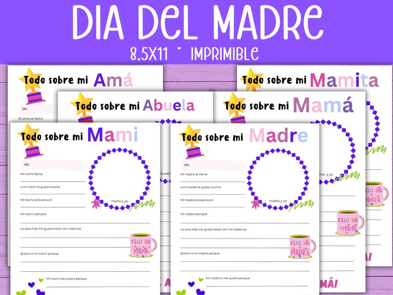 Todo Sobre Mi Mamá, Feliz Dia De La Madre, Regalo Para Abuela ...