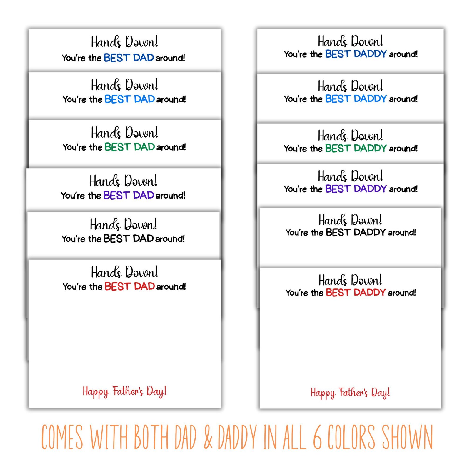 Best Dad Hands Down, Fathers Day Handprint Craft, Fathers Day Gift ...