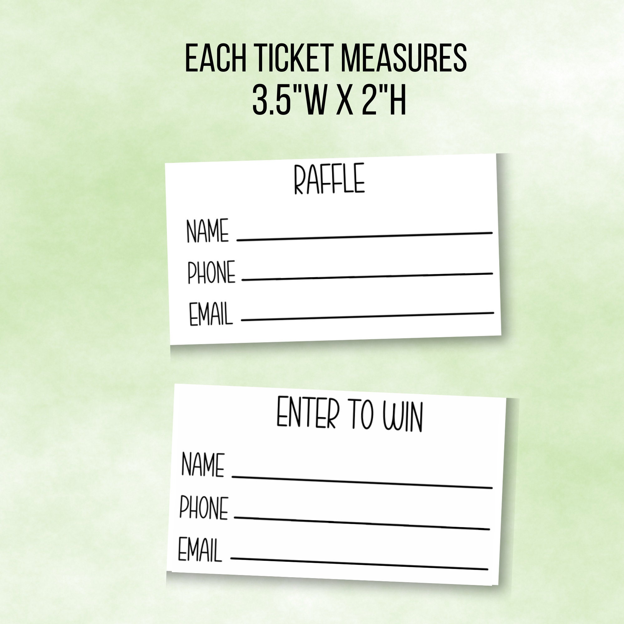 Boleto de rifa imprimible, plantilla de boleto para participar ...