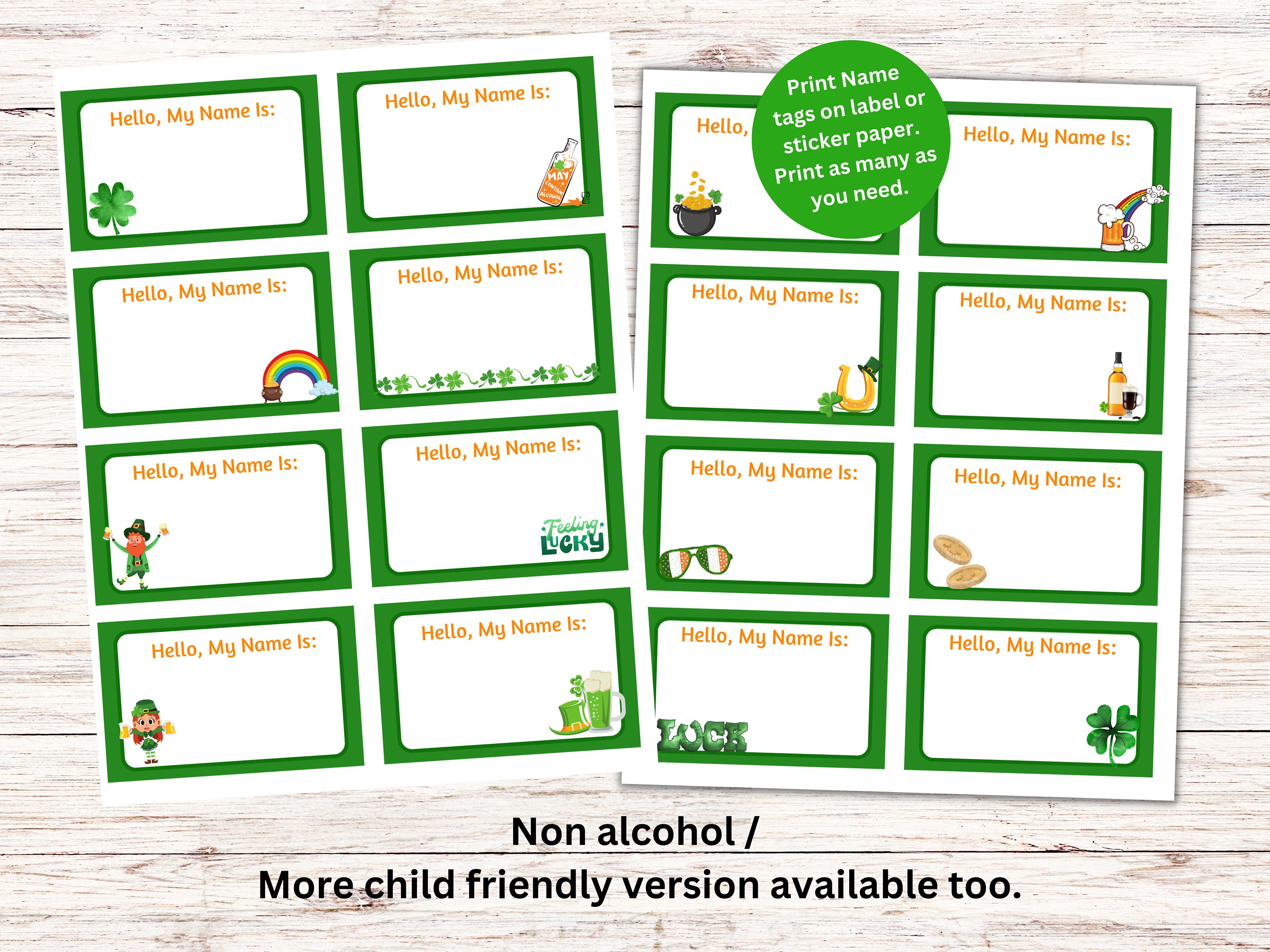St Patricks Day Name Game, Printable Adult St Paddy's Day Game, What's ...