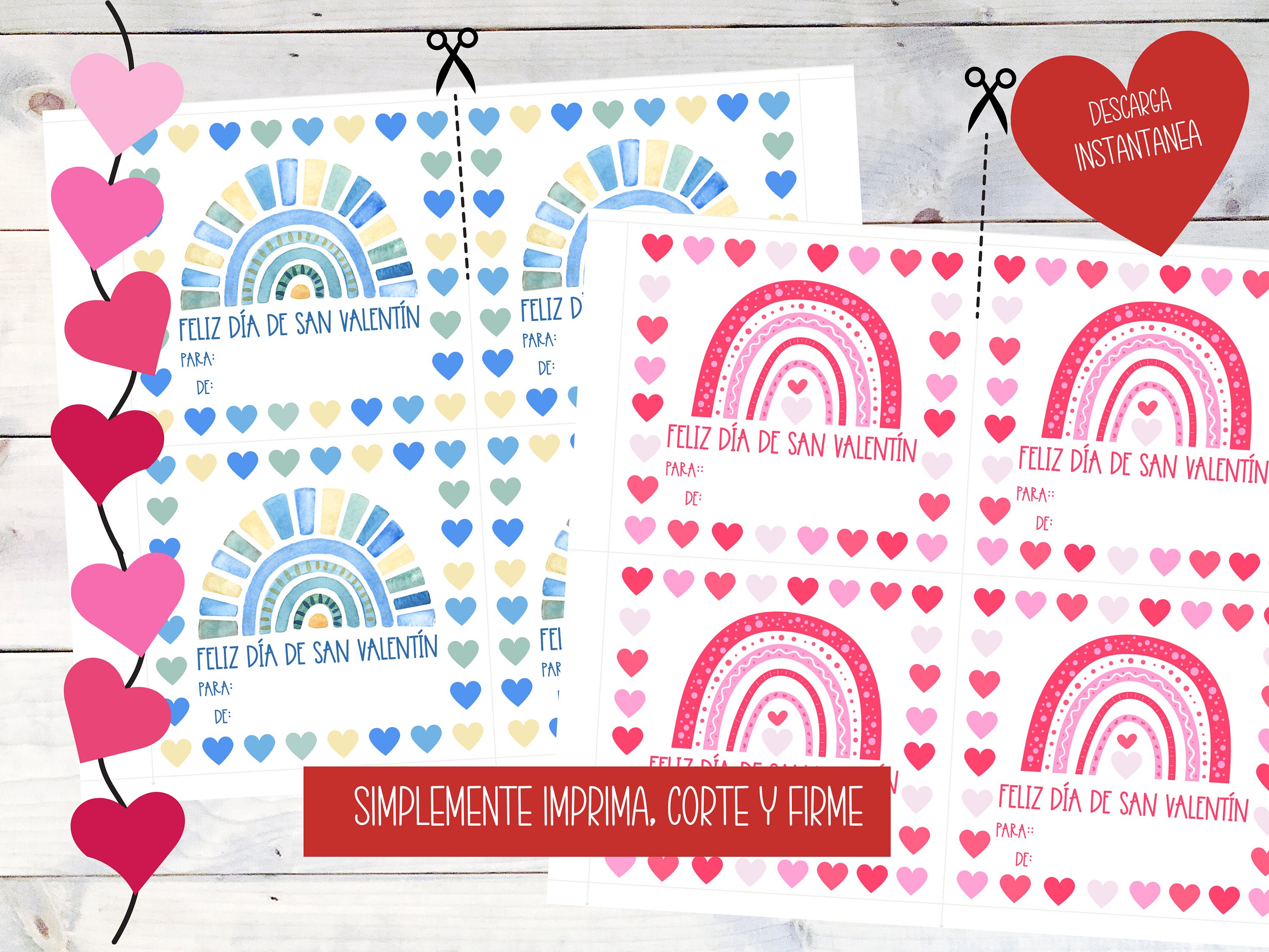 Tarjeta De San Valentín, Spanish Valentine Card, Bilingual Valentines ...
