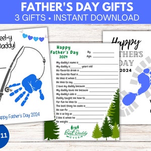 All About My Dad Father's Day Questionnaire, Printable Footprint Craft ...