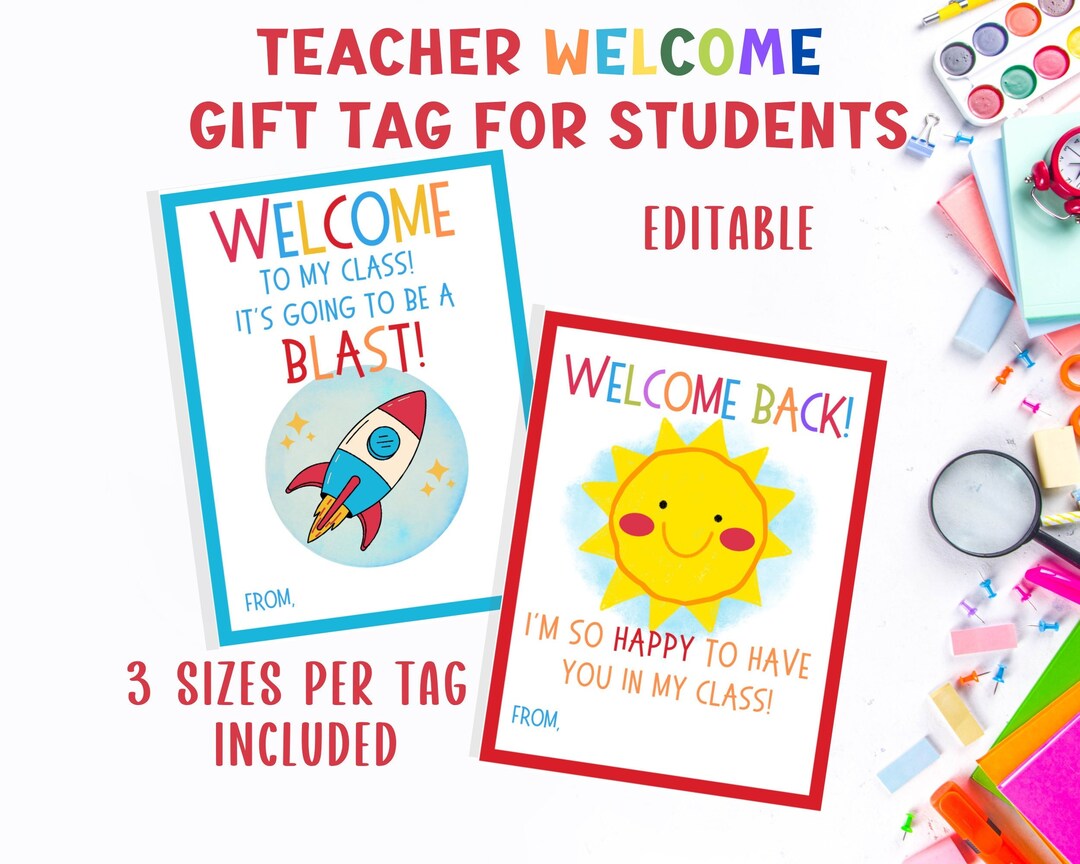 Welcome Back to School Gift From Teacher, Welcome to My Class, Meet the ...