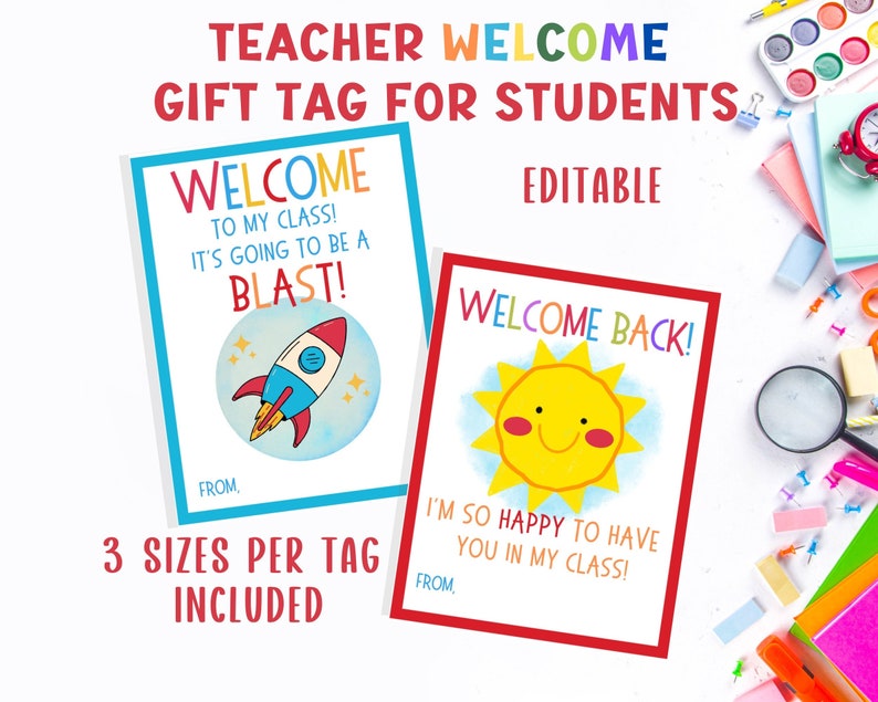 Welcome Back to School Gift From Teacher, Welcome to My Class, Meet the ...