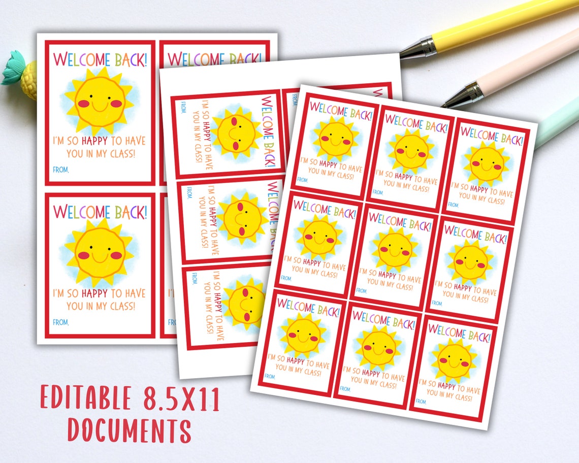 Welcome Back to School Gift From Teacher, Welcome to My Class, Meet the ...