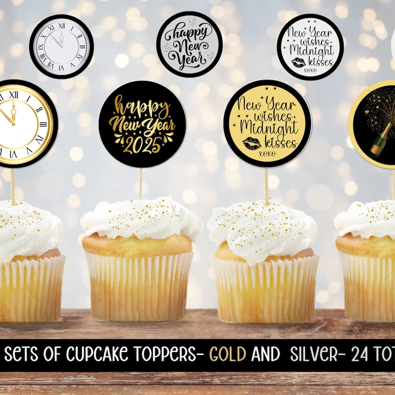 Edible New Years Topper - Etsy