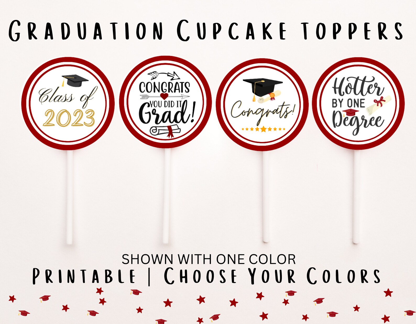 Graduation Cupcake Topper Class of 2023 Custom Grad Party - Etsy