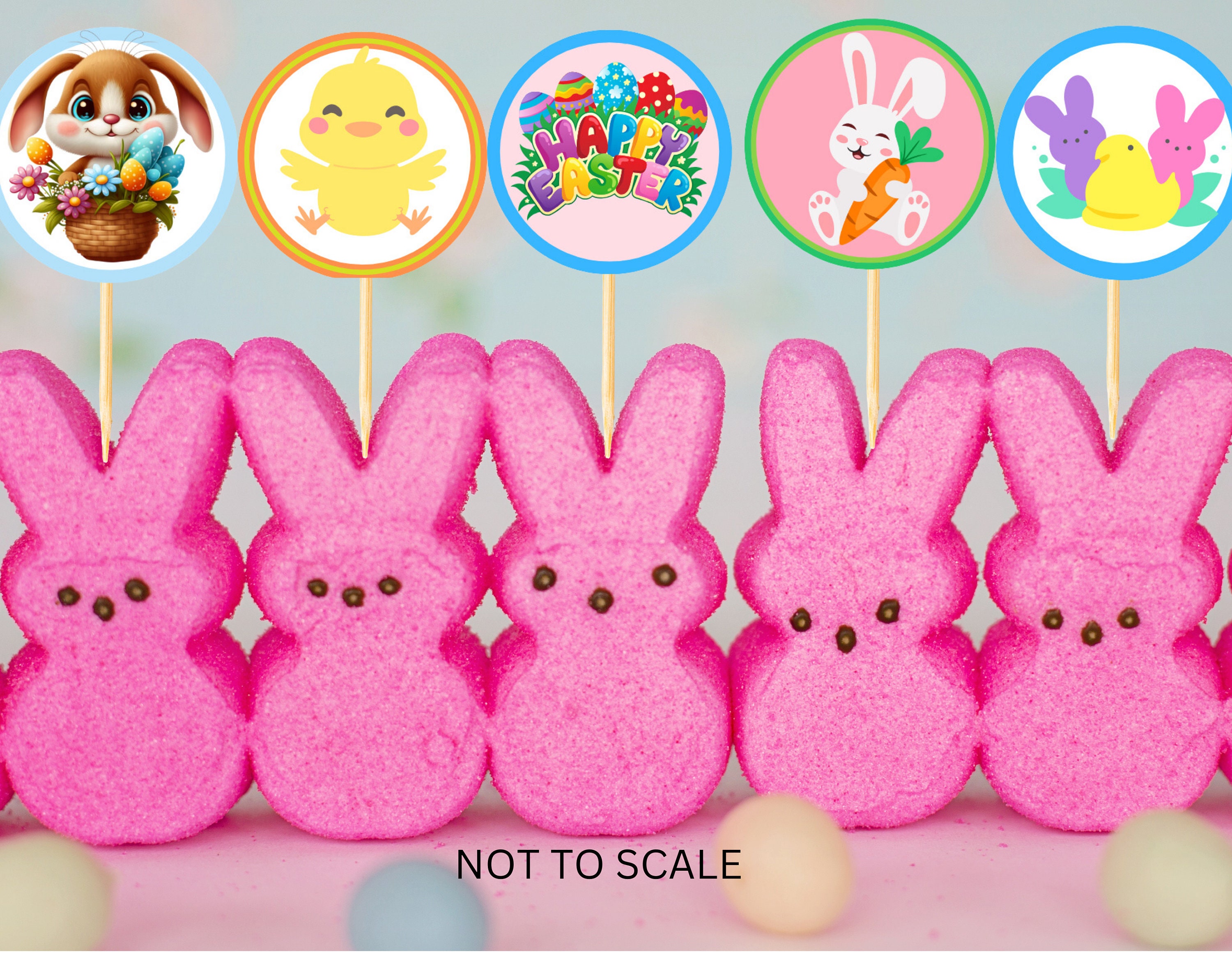 Easter Cupcake Toppers, Easter Party Decor, Easter Celebration ...