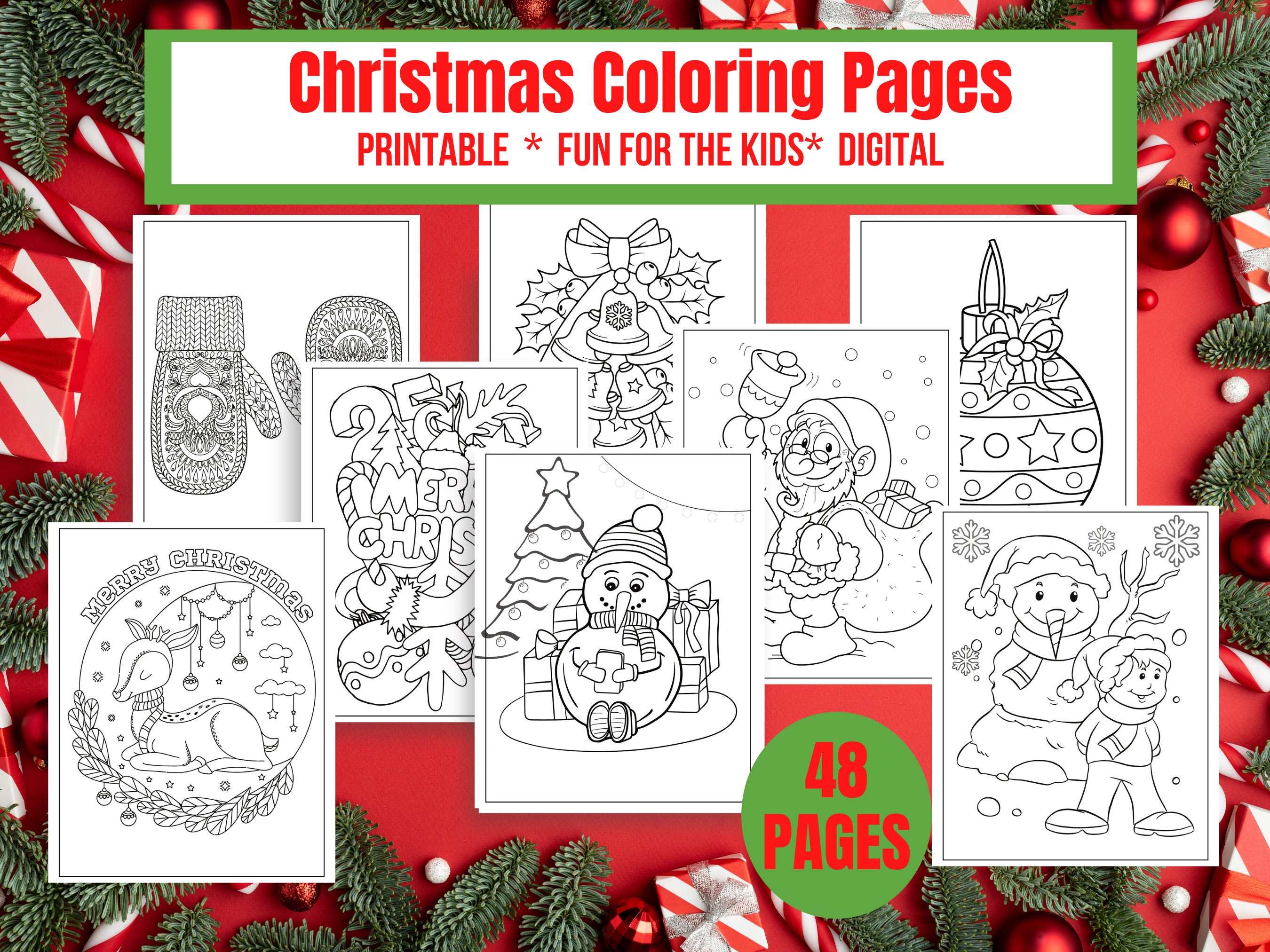 Christmas Coloring Pages, Christmas Activities, Christmas Coloring for ...