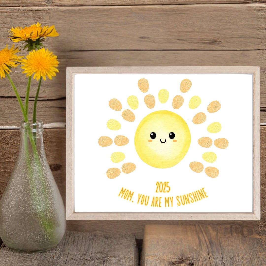 Mother's Day Handprint Craft, Handprint Art Gift for Mom, You Are My ...