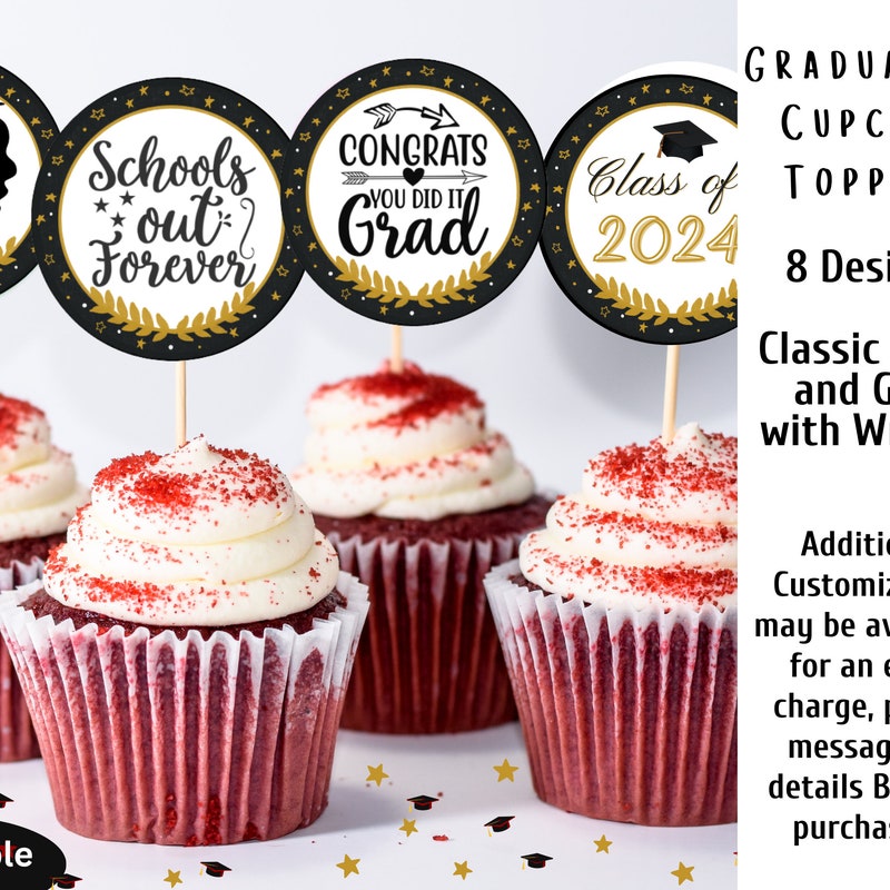 Graduation Cupcake Topper - Etsy