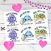 Ocean Theme Kids Valentine Cards, Printable Classroom Valentines ...