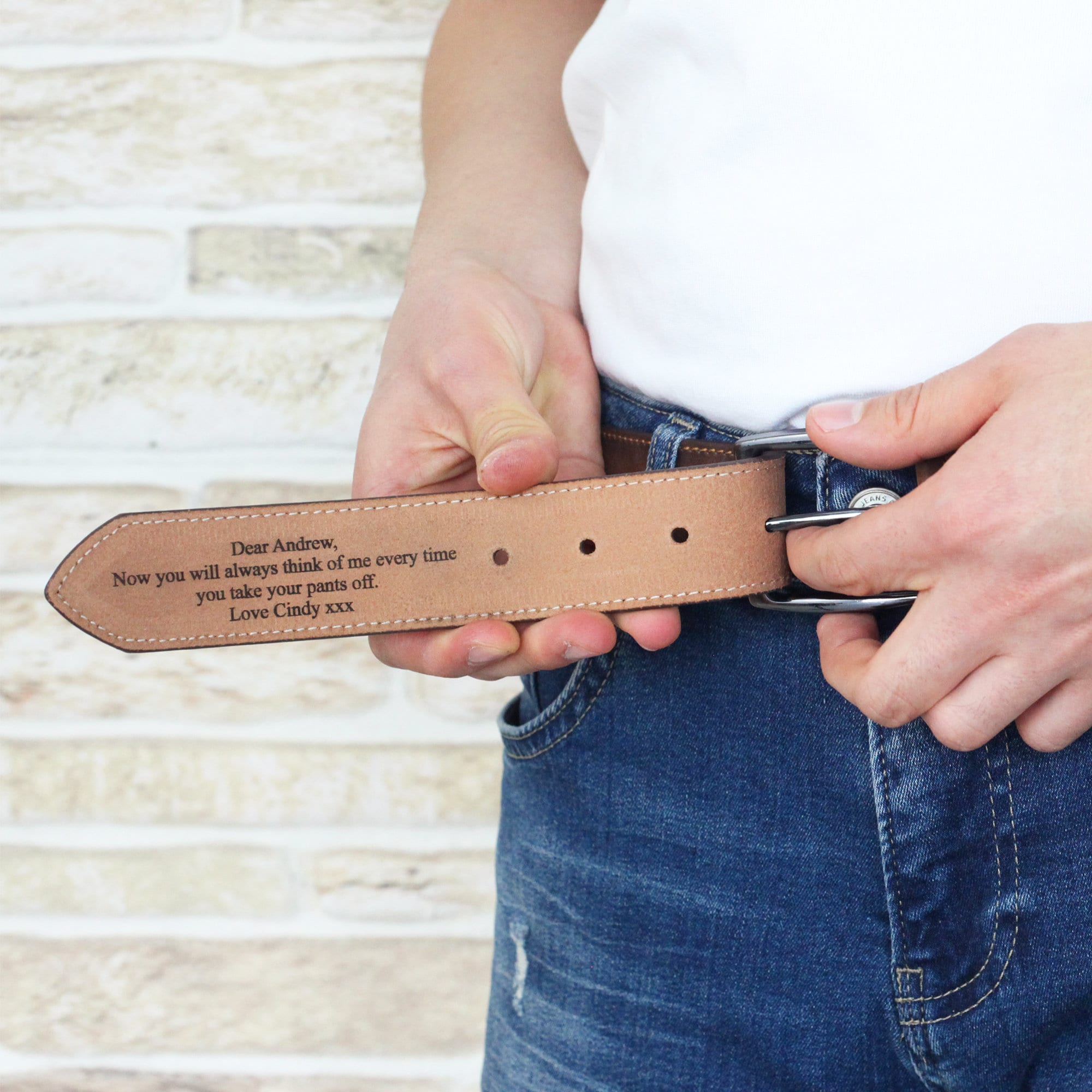 Engraved Men Belt - Mens Custom Belt Personalized Full Grain Leather ...
