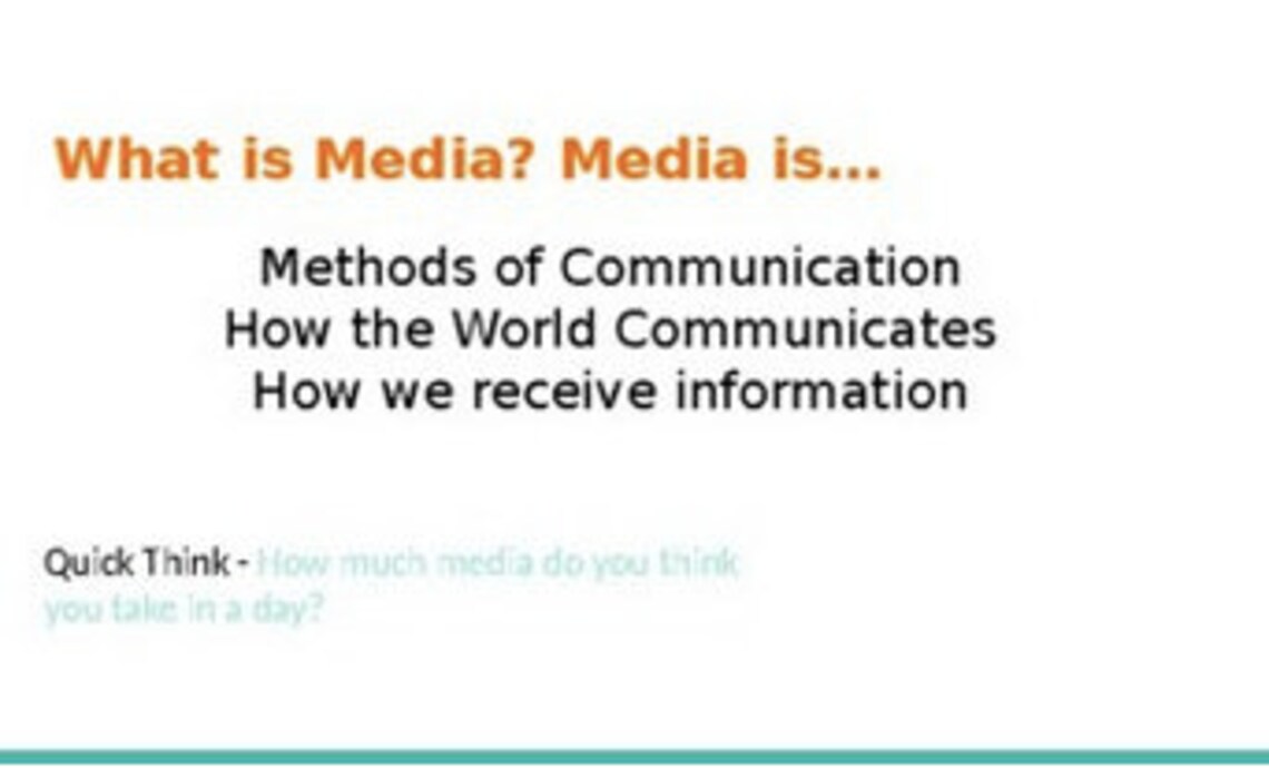 What is Media? 3 Day Lesson Powerpoint and PDF! Remote and in Person ...