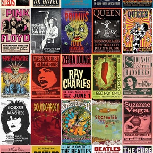 Vintage Concert Posters | Band Posters Vintage | Rock Concert Poster ...