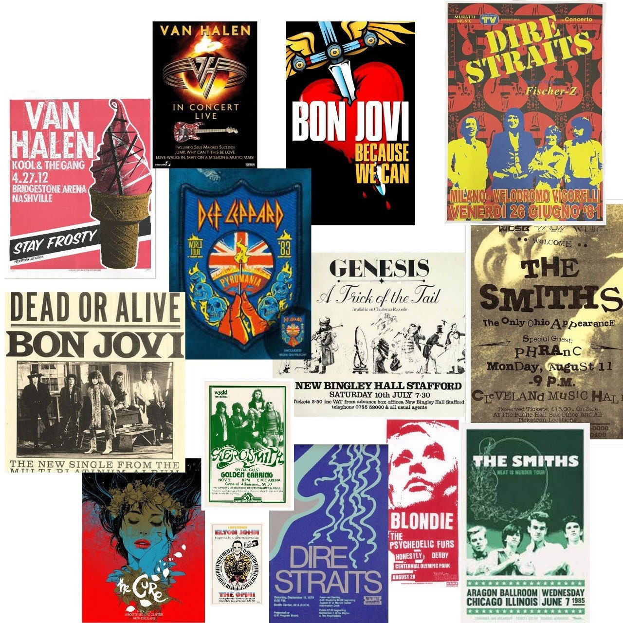 Vintage Concert Posters | Band Posters Vintage | Rock Concert Poster ...