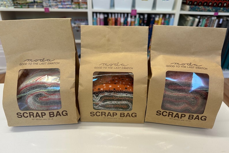 Moda Scrap Pack, Good to the Last Swatch, Approximately 1/2lb Assorted ...