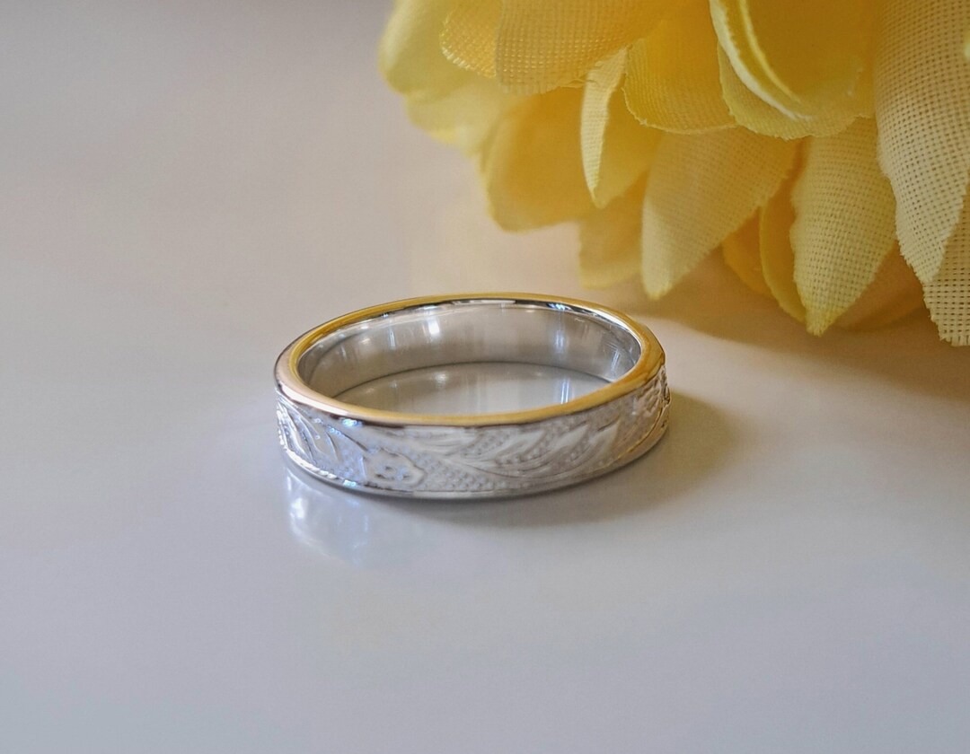 New for 2024, Sterling Silver Floral Design Ring - Etsy