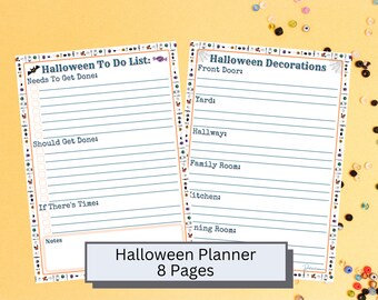 Halloween Schedule Template - Etsy