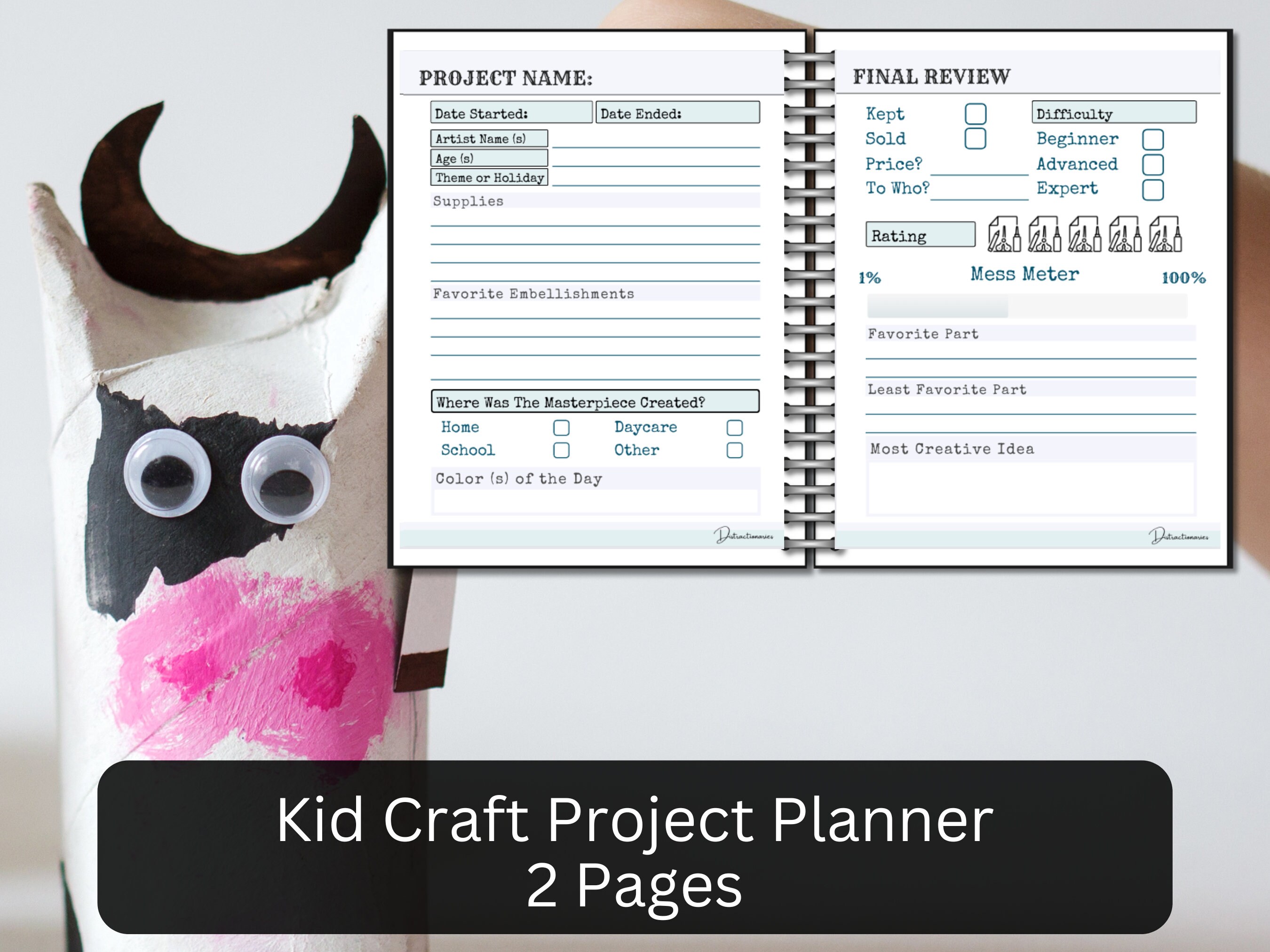 Child Artist Tracker Printable Logbook 2 PDF Pages Kid - Etsy Australia