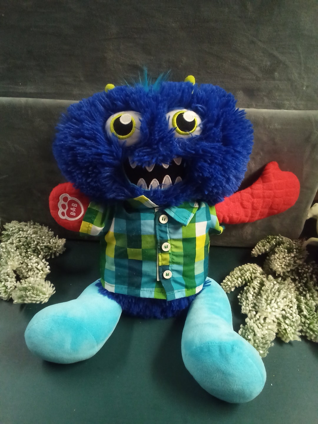 Build A Bear Blue Monster Mixter Plush. Full Body. - Etsy