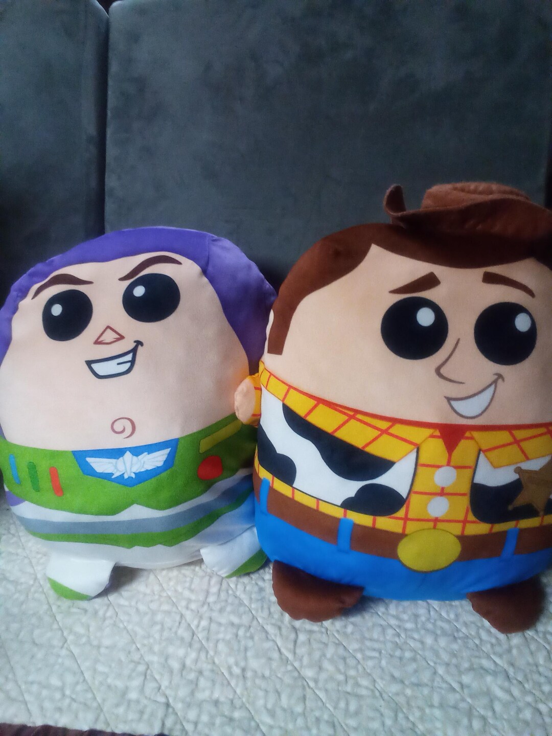 Disney Pixar Super Soft Toy Story Buzz Lightyear and Woody 14 Plush ...