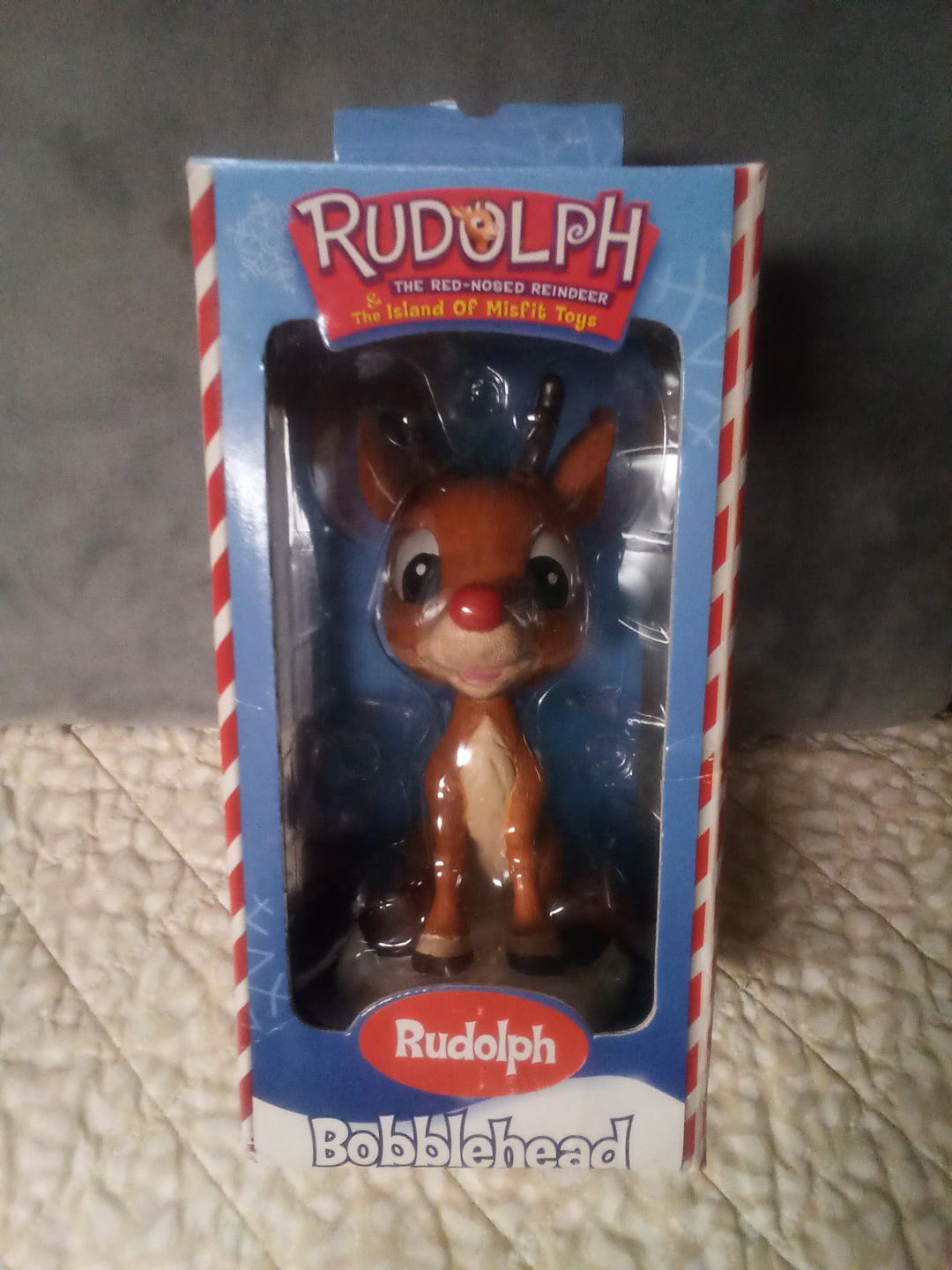 Vintage 2002 Rudolph the Red Noise Reindeer Bobblehead 6 Never Taken ...