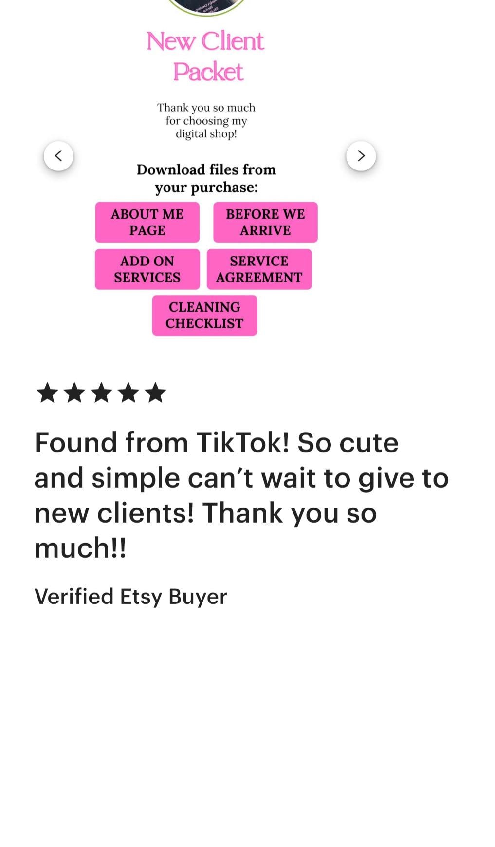New Client Packet - Etsy