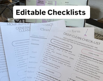 Checklists | Editable Digital Templates - Etsy