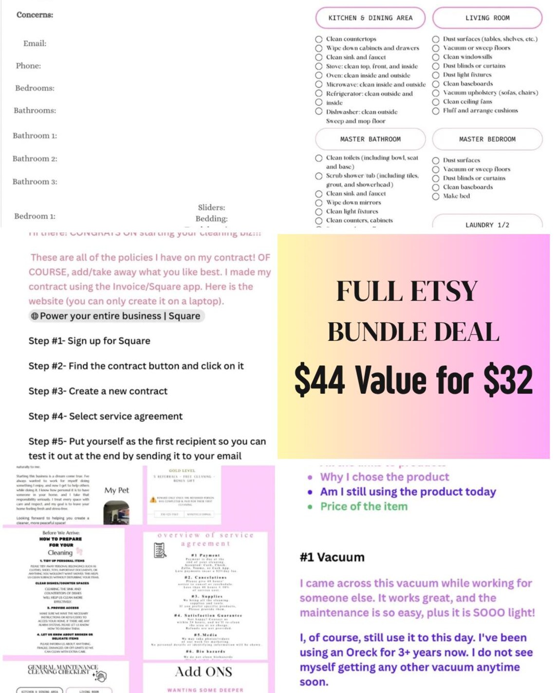 Digital Template Bundle: All-in-one Pack - Etsy