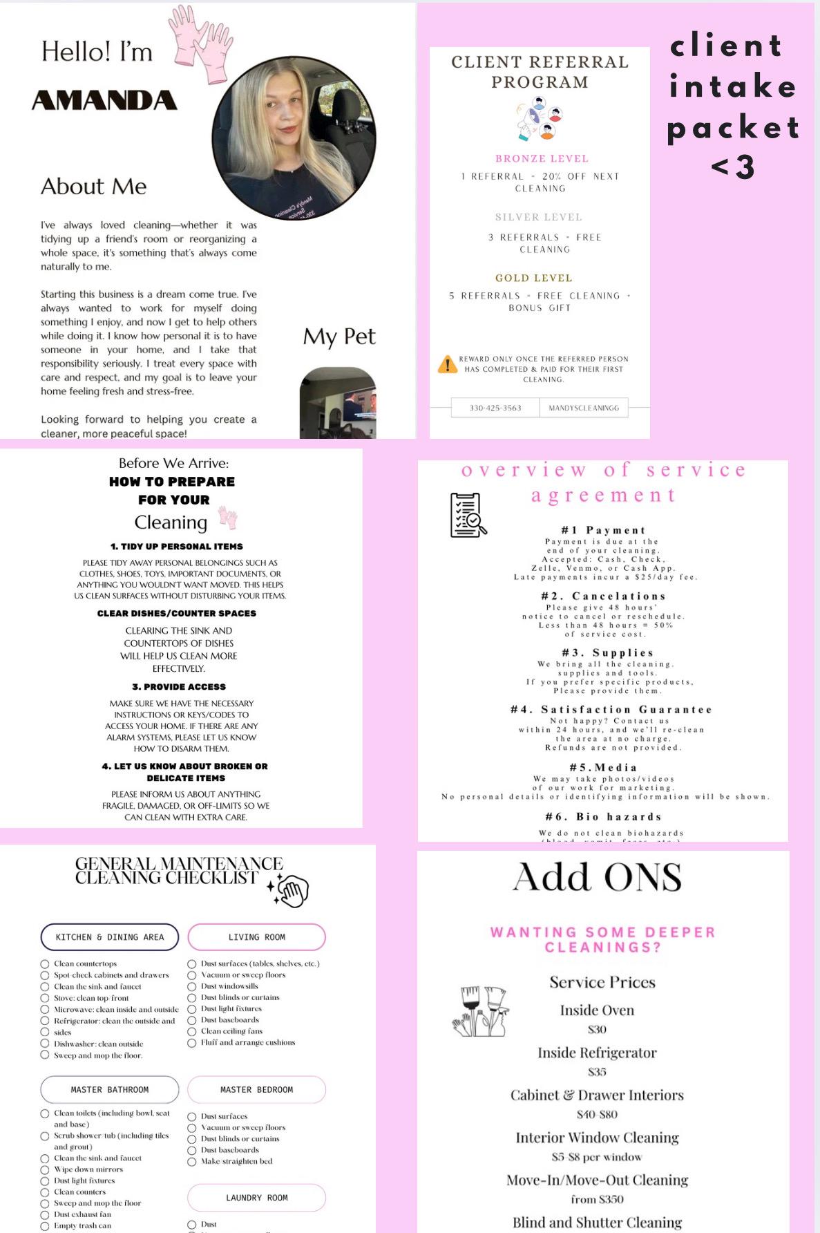New Client Packet - Etsy