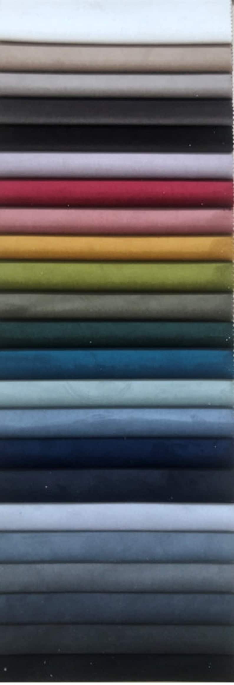 Velour Velvet Fabric by the Metre Upholstery Fabric - Etsy