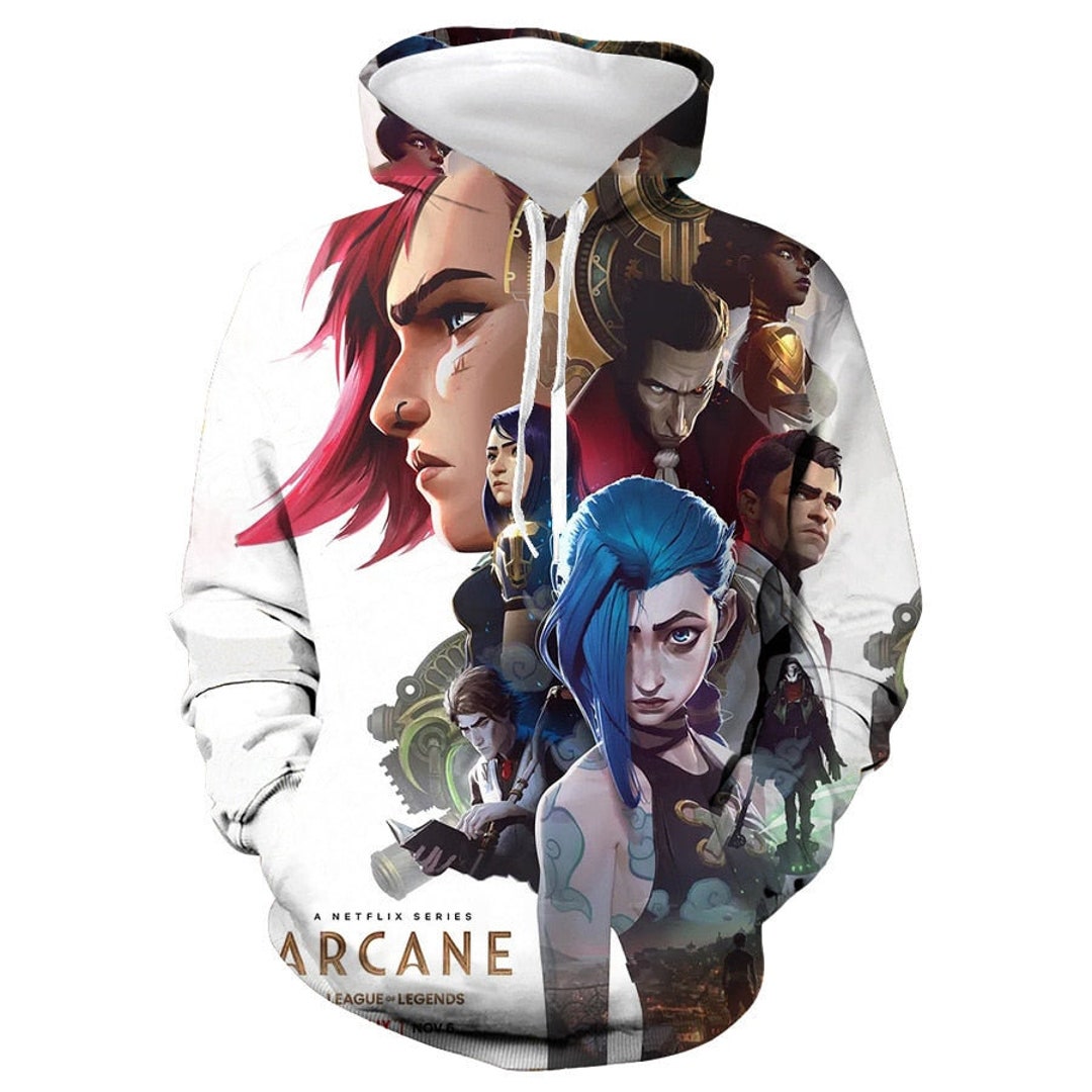 Arcane Jinx Hoodies Collection, League of Legends Cosplay Costume, the ...