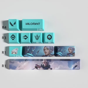 Valorant Gekko Custom Keycaps Best Gift for Valorant Player Gamer ...