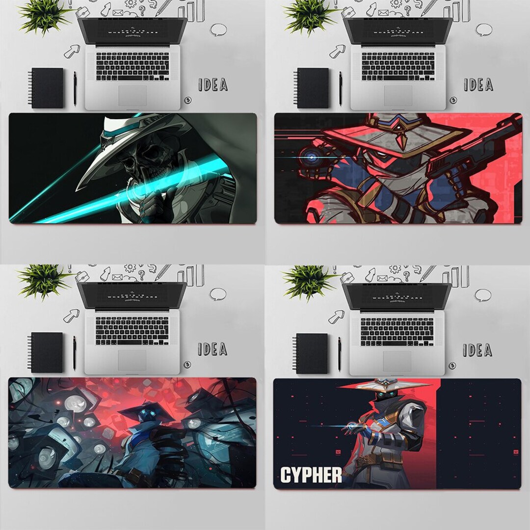 Valorant Cypher Desk Mats Valorant Gaming Mousepads Gift for Agent ...