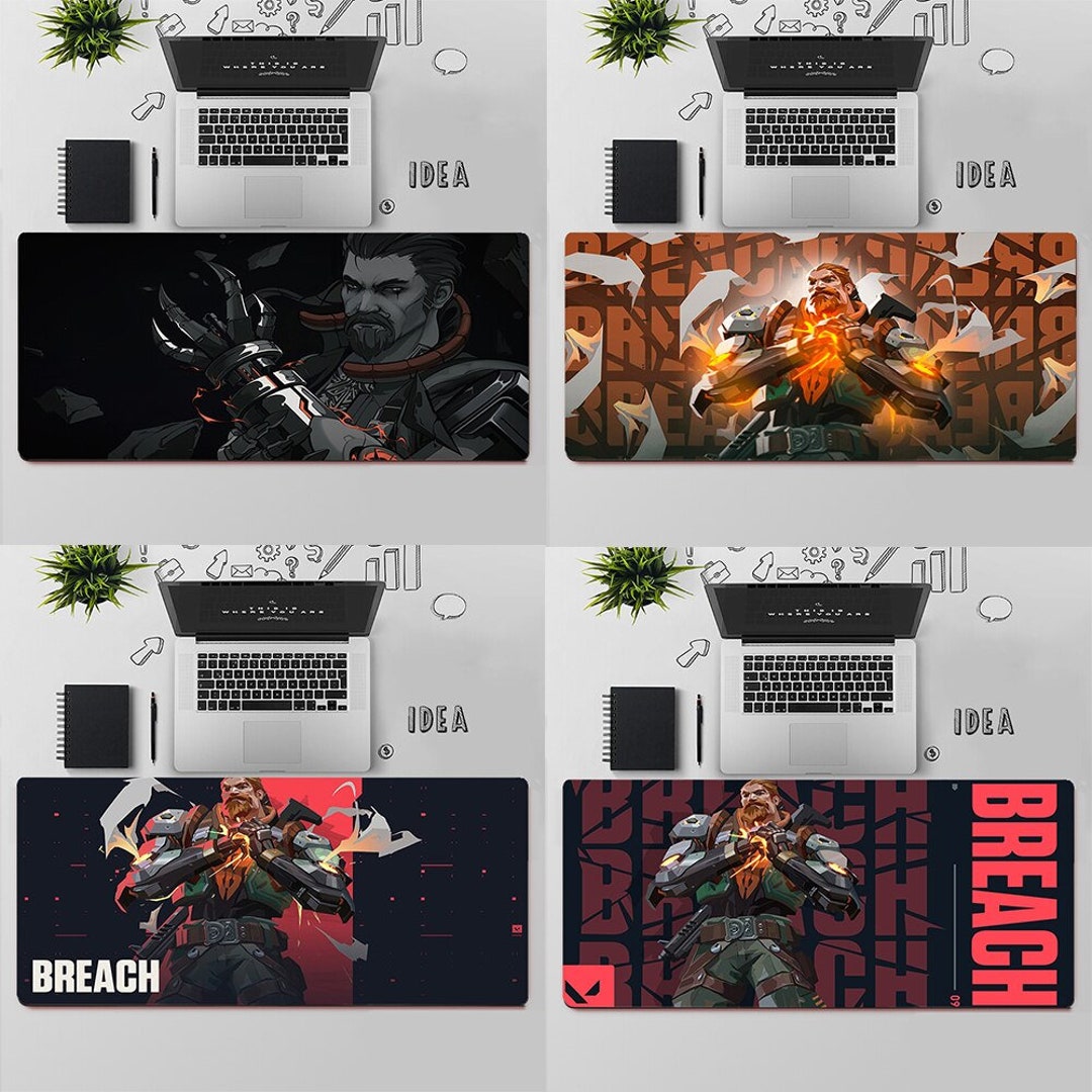 Valorant Breach Desk Mats Valorant Gaming Mousepads Gift for Agent ...