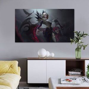 The Fallen Morgana Poster Digital Canvas Printing League of Legends ...