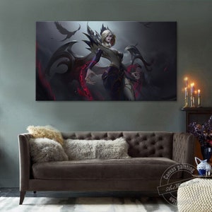 The Fallen Morgana Poster Digital Canvas Printing League of Legends ...