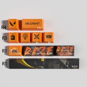 Valorant Gekko Custom Keycaps Best Gift for Valorant Player Gamer ...