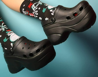 High Heel Platform Clogs - Etsy