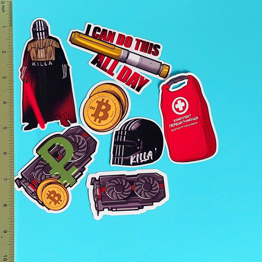 Escape From Tarkov Sticker Pack 7 Pack Killa Rubel removable Vinyl ...