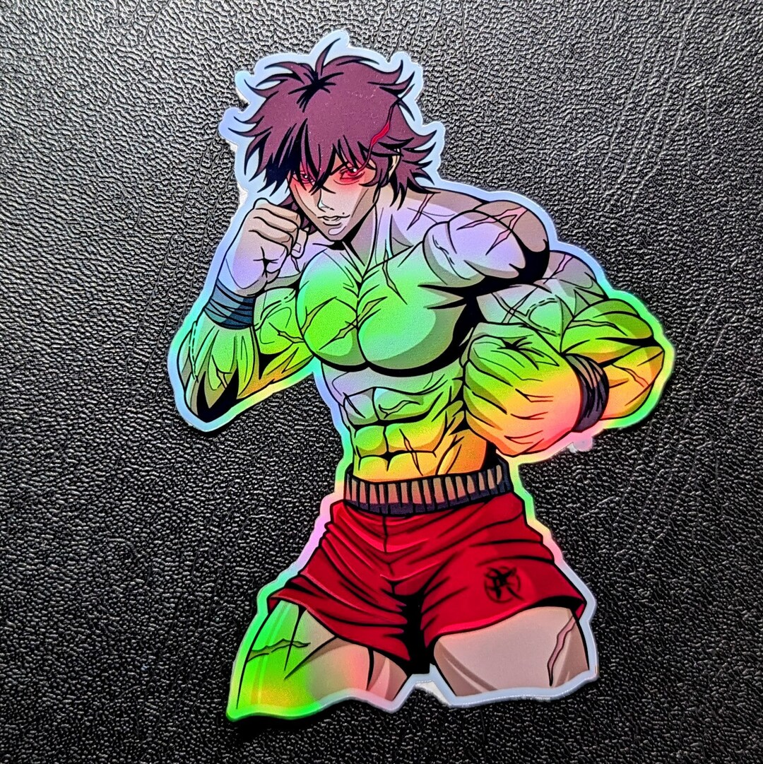 Baki Hanma Holographic Sticker | Baki | Anime | Manga | Fan Art ...