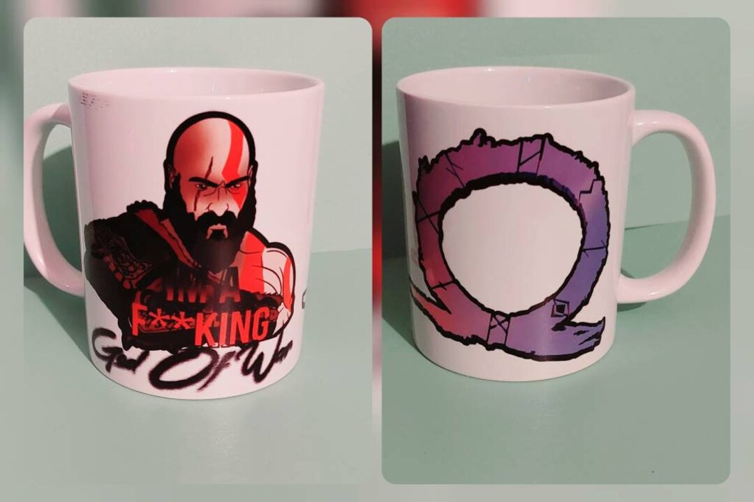 Kratos God of War Cup Playstation Custom Artwork 11 Oz Coffee Mug Gift ...